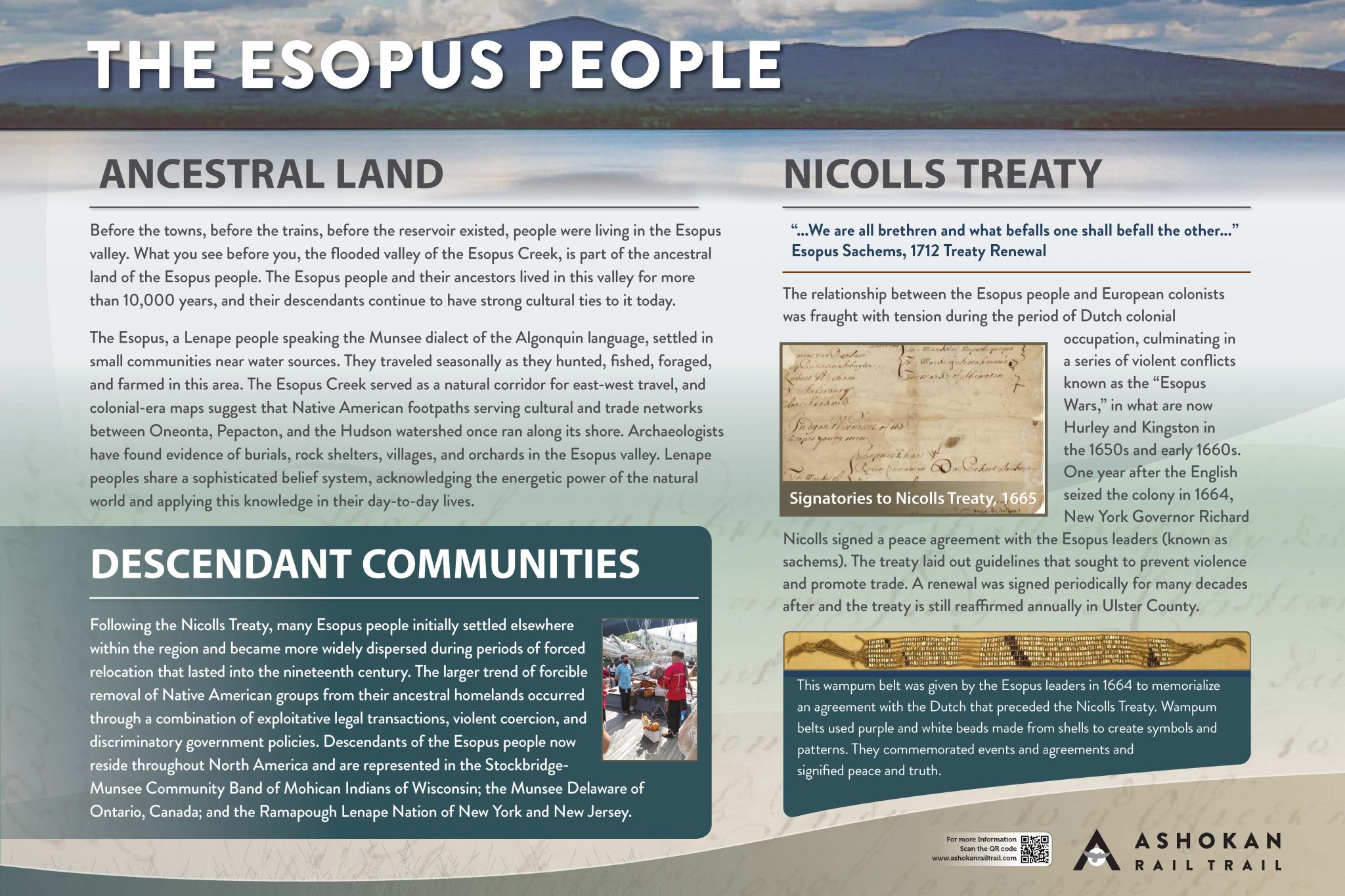 The Esopus People – Ashokan rail trail